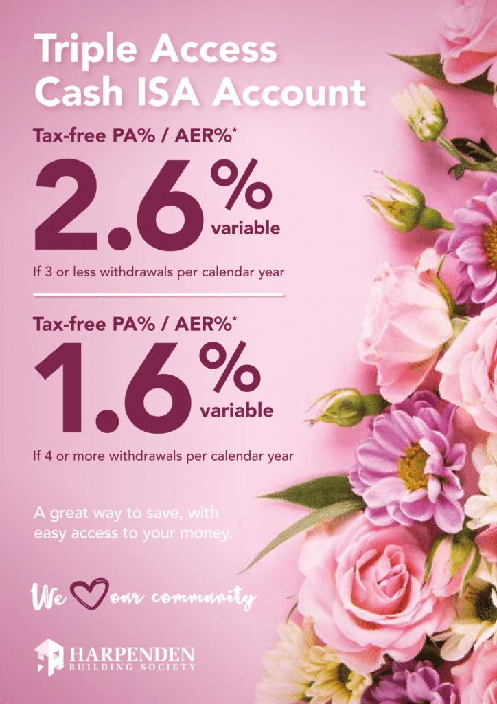 Triple Access Cash ISA - Harpenden Building Society