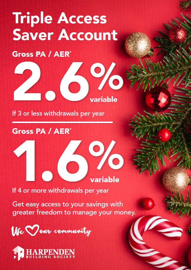 Triple Access Saver Account - Harpenden Building Society