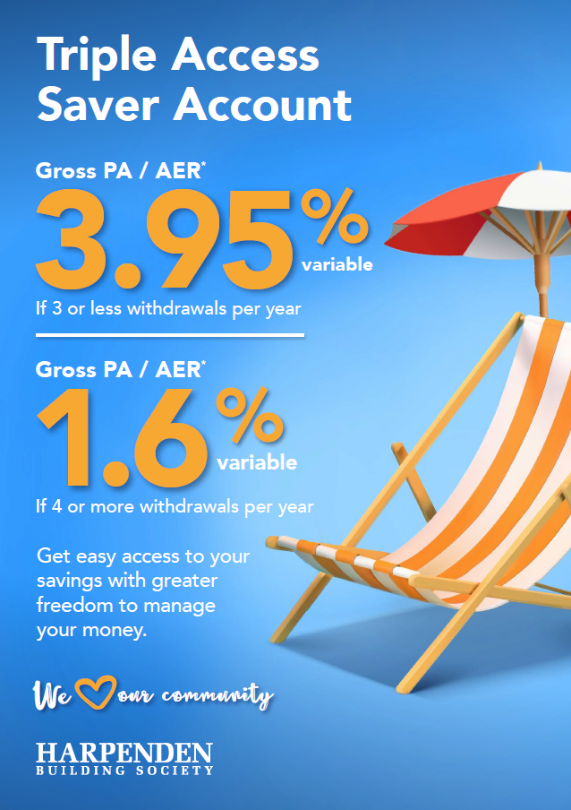 Triple Access Saver Account - Harpenden Building Society