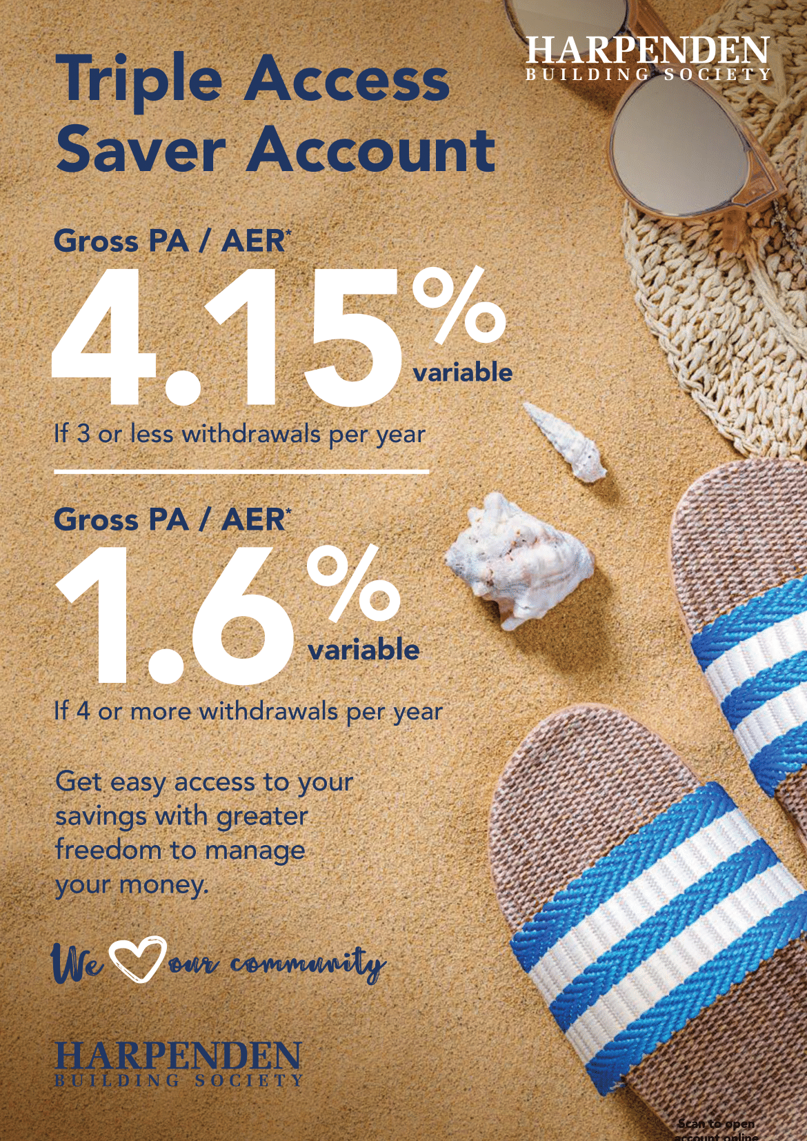 Triple Access Saver Account - Harpenden Building Society
