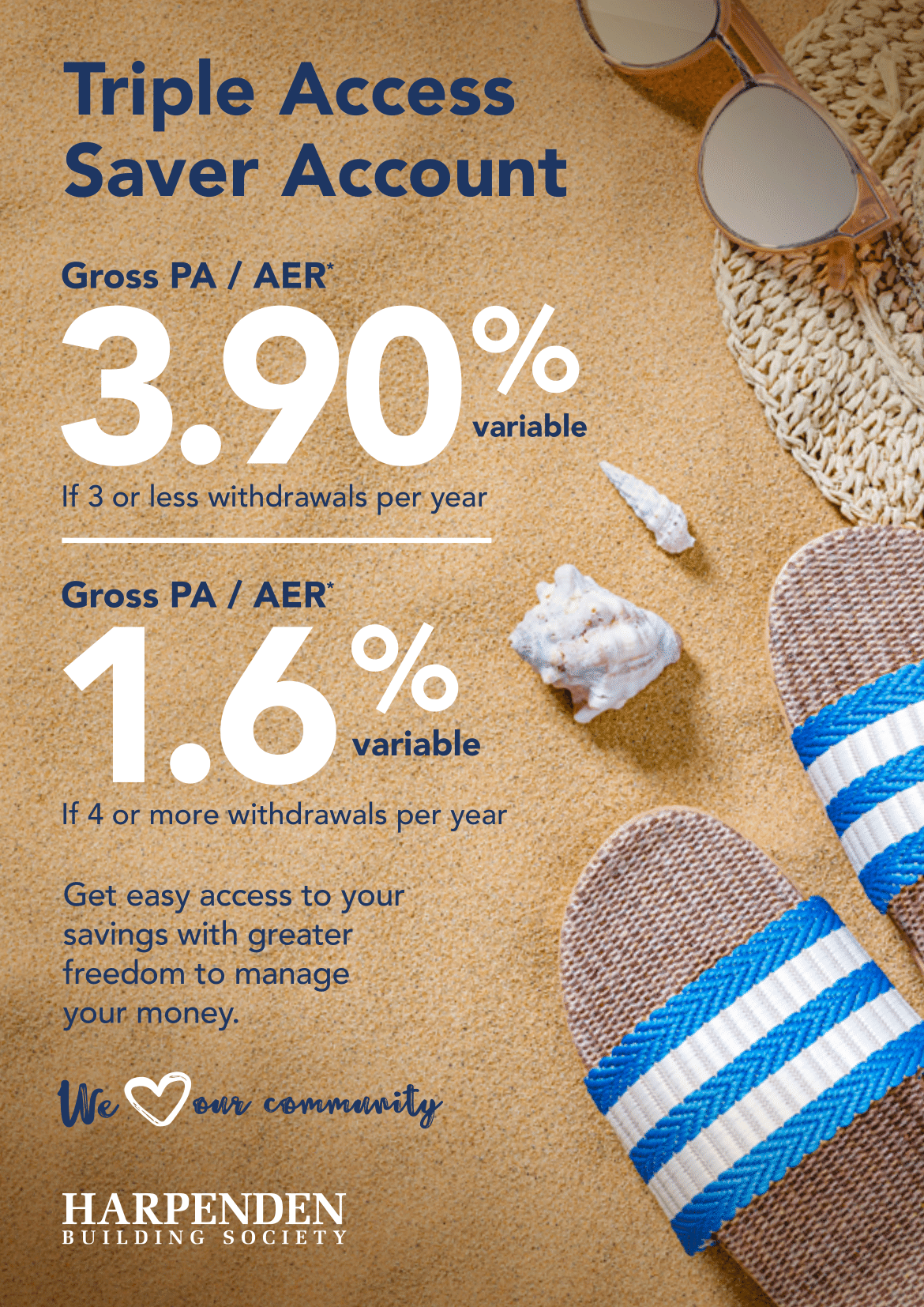 Triple Access Saver Account - Harpenden Building Society